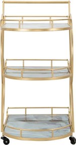 Designový servírovací vozík Odakota 71 cm zlatý