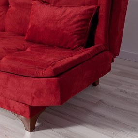 Atelier del Sofa 3-místná pohovka Kelebek - Claret Red, Červená