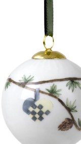 KÄHLER Porcelánová vánoční baňka Hammershøi Christmas 2022, multi barva, porcelán