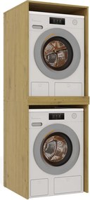 Skříňka na pračku a sušičku POLA TWIN dub artisan