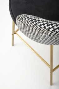 Barová židle H113 bílo-černá