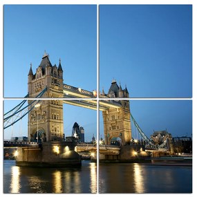 Obraz na plátně - Tower Bridge - čtverec 330D (60x60 cm)