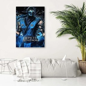 Gario Obraz na plátně Hra Mortal Kombat Postava Sub-Zero - SyanArt Rozměry: 40 x 60 cm