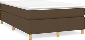 Rám postele s boxspringem tmavě hnědá 120 x 200 cm textil 3120948