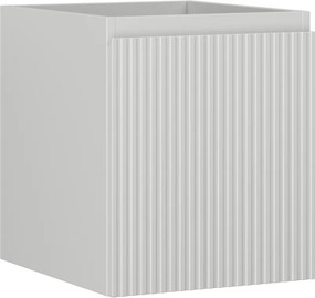 Mexen Rivel, koupelnová skříňka 40 cm, 1 zásuvka, drážkovaná, šedá matná, 91A20-04047-1-BF62