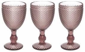 Totti Vellori Set designových sklenic Dietro 6 kusů, růžová , 280 ml