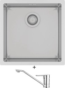 SET Aquastone ELEGANT 120-40 nerez kartáčovaný + Deante CORIO BFC 060M chrom