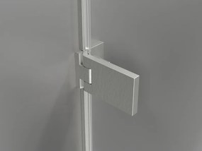 Mexen Lunar-F L, sprchový kout pravý 90 x 90 cm, 8mm čiré sklo, ocelový profil, 836L-090-090-97-00-P