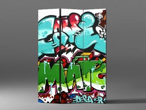Dětský paraván graffiti Rozměr: 135 x 180 cm