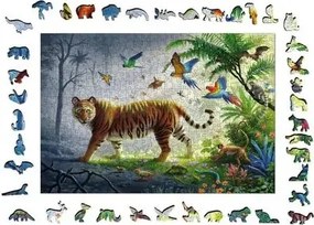 Ravensburger Dřevěné puzzle Tygr v džungli / 500 dílků / od 14 let