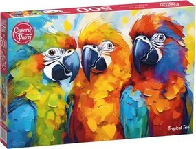 CHERRY PAZZI Puzzle Tropické trio / 500 dílků / 50 x 34,5 cm
