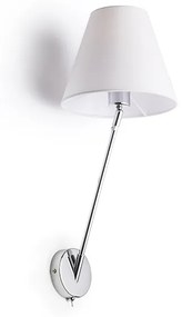 RENDL R11975 SILENCE nástěnná lampa, s ramenem bílá chrom