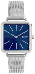 Stříbrno-modré dámské hodinky MINET OXFORD SILVER BLUE MESH MWL5124