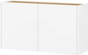Bílá závěsná skříňka v dekoru dubu 93x52x29 cm Libbiano – Germania