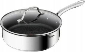 Hluboká Pánev Tefal Titanová 24 CM Víko Inox Ocel Plynová Indukce