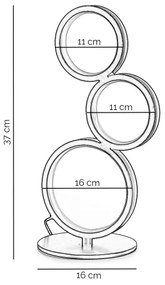 ONLI - LED Stolní lampa RINGS LED/17W/230V 4000K 37 cm černá