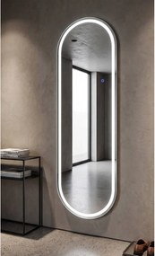 Nástěnné zrcadlo s osvětlením 50x160 cm Oval – Mauro Ferretti