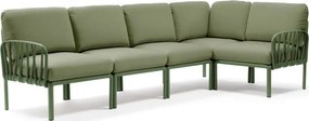 Nardi KOMODO 5 modulárna sedačka - zelený rám/ zelený poťah