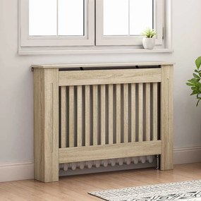 vidaXL Kryt radiátoru 112 x 19 x 81,5 cm Kompozitní dřevo [288175] Barva: kouřový dub
