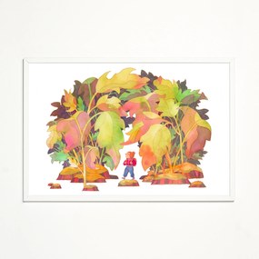 Štěpánka Jislová | The Girl Explorer Rám: Černý, Velikost: 70 x 100 cm