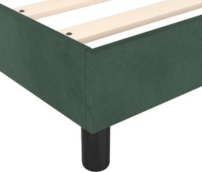 vidaXL Box spring postel s matrací 80 x 200 cm samet [3144300] Barva: Tmavě zelená