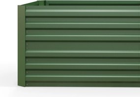 Vyvýšený zahradní záhon Outsunny z oceli, rostlinný záhon, studený rám, skládatelná nádoba na rostliny 180x90x60cm pro zahradu, balkon, terasu, zelen…