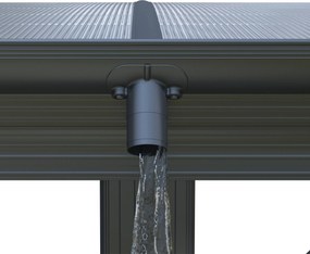 Přístřešek na auto BestBerg BBCP-CP7 / 15,2 m² / 505 x 300 x 219 cm / antracit/šedá