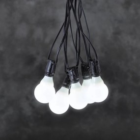 24V světelný řetěz pro zahradní párty LED E10 bílá