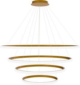 Toolight Toolight, závěsné svítidlo 100cm, 60W, 3000K, LHJ010-CP4, zlatá matná, OSW-50003