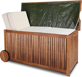 Deuba Dřevěný úložný box 350 L - akát