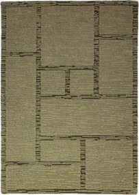 Zelený ručně tkaný vlněný koberec 160x230 cm Harris Modula Wool – Flair Rugs