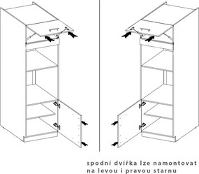 Kuchyňská linka LARA wh | ve tvaru L | 410x260 cm | verze B | UNI | zásuvky PREMIUM BOX | bílá lesk