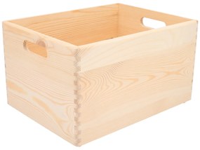 ČistéDřevo Dřevěný box 40 x 30 x 23 cm