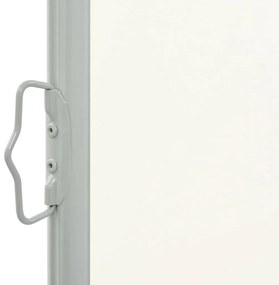 Terasová zatahovací boční markýza 100 x 300 cm krémová - Default Title