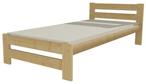 Dřevěná postel VMK 5B 140x200 borovice masiv přírodní lakovaná