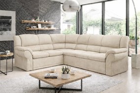 Rozkládací rohová sedačka ALEXIA DELUXE 270x220 pravý roh krémová