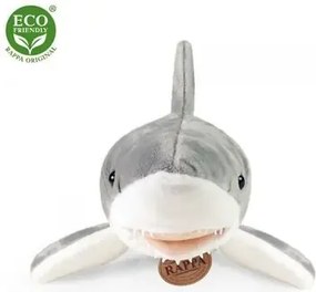 RAPPA Plyšový žralok bílý 51 cm / ECO-FRIENDLY / od 0 měsíců