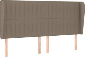 Box spring postel s matrací taupe 180x200 cm textil 3128145