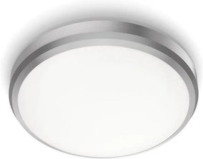 Philips doris cl257 led koupelnové stropní svítidlo 1x6w | 640lm | 4000k | ip44 - ochrana eyecomfort, nikl