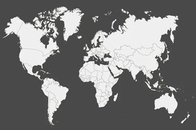 Obraz na zeď Klasická mapa světa Canvas Do Slaonu Pokoje 120x80