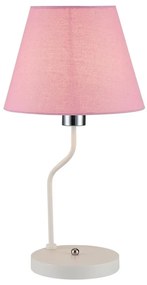Candellux | Stolní lampa YORK 1xE14/60W/230V růžová/bílá | CA0716