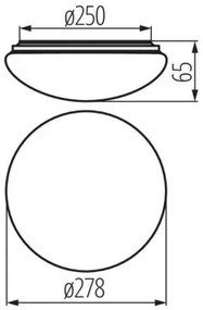 LED svítidlo s čidlem Kanlux Miledo CORSO LED V2 12-NW-SE IP44 neutrální bílá 278mm 31223