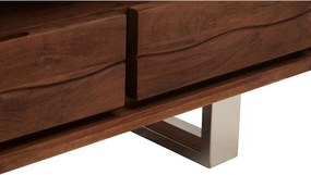 TV stolek z masivu akácie v tmavě přírodní barvě 140x52x50 cm Simla – Premier Housewares