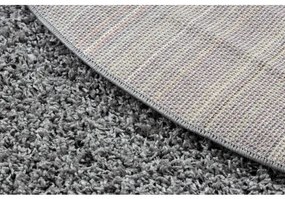 Dywany Luszczow Dětský kusový koberec SOFFI kulatý, shaggy 5 cm šedá Rozměr koberce: 120 cm KRUH