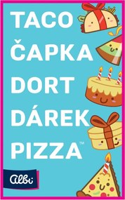 ALBI Taco, čapka, dort, dárek, pizza