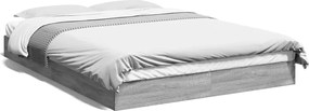 vidaXL Rám postele 120 x 200 cm kompozitní dřevo [842034] Barva: šedá sonoma