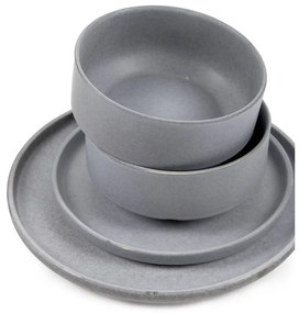 12dílná sada šedého kameninového nádobí Bonami selection Malia