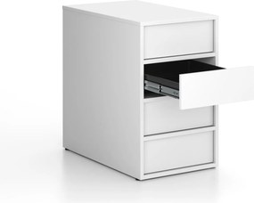 Kancelářský přístavný kontejner FRAME, 428 x 763 x 721 mm, bílá