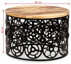 vidaXL Konferenční stolek z masivního mangovníkového dřeva 60 x 40 cm