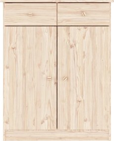 vidaXL Botník ALTA 77 x 35 x 96 cm masivní borové dřevo [353925] Barva: Přírodní